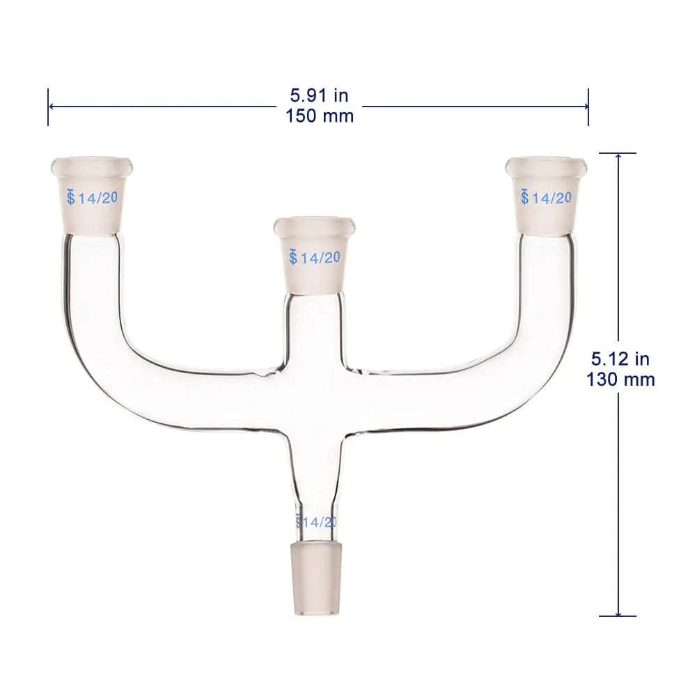 4 Way Claisen Distillation Adapter - Labasics shop