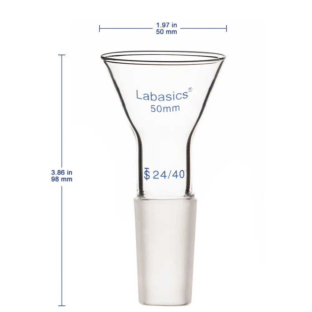 Glass Short Stem Powder Filter Funnel with 24/40 Inner Joint-Labasics ...